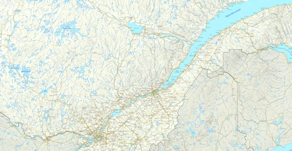 Carte générale du Québec - Base de données géographiques - Ministère ...